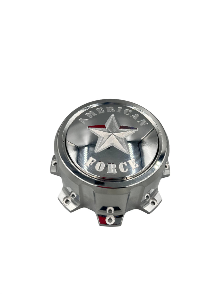 AMERICAN FORCE FLOATING CENTER CAPS - 6 OR 8 LUG – Show Off Motorsports
