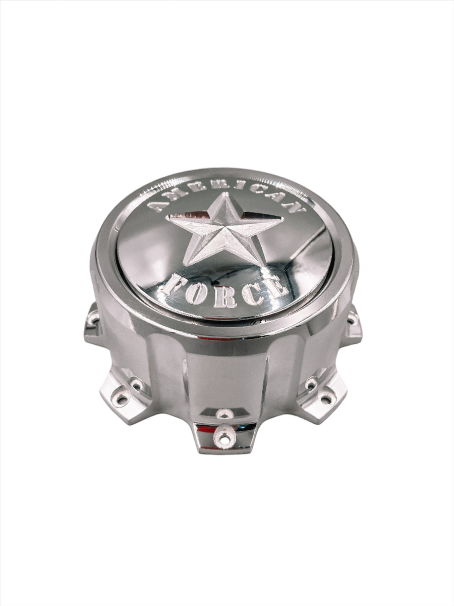 AMERICAN FORCE FLOATING CENTER CAPS - 6 OR 8 LUG – Show Off Motorsports